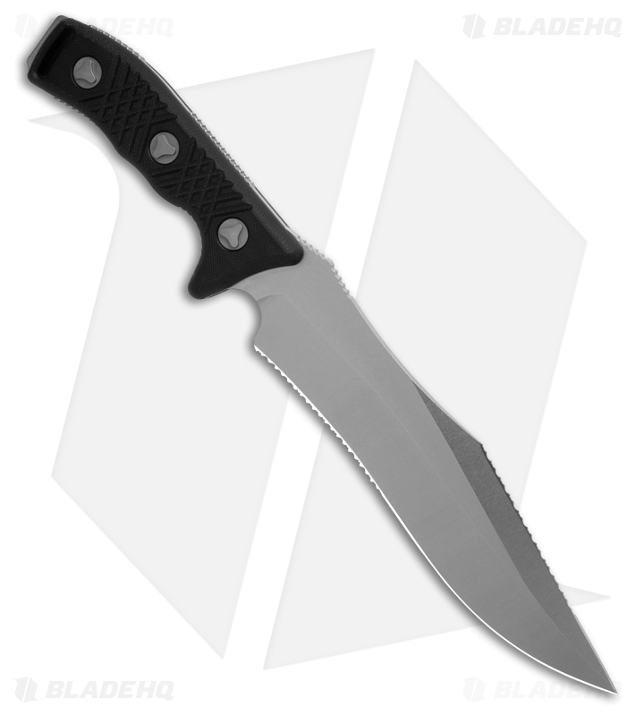 Microtech Arbiter Fixed Blade Knife Black G-10 SW Full Serr