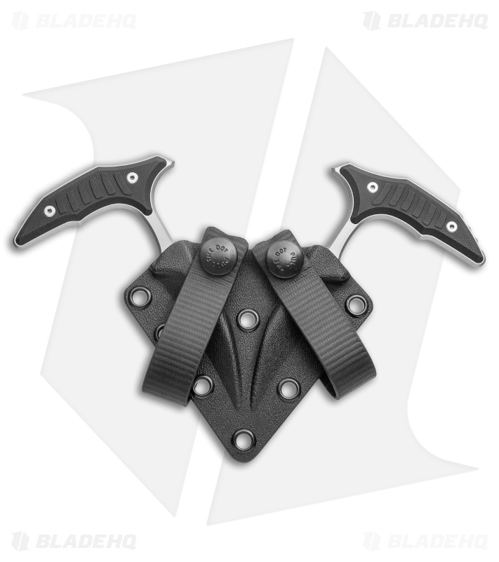 Microtech BEE Push Daggers Black G-10 (2.5" BB Full Serr) - Blade HQ