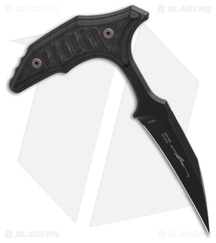 Microtech Bee Push Dagger | Black CF | Plain - Blade HQ