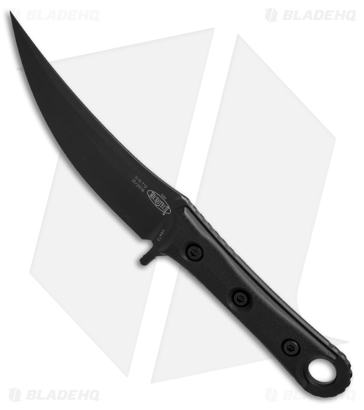 Microtech Borka SBK Fixed Blade Knife Black G10 (5" Apocalyptic DLC ...