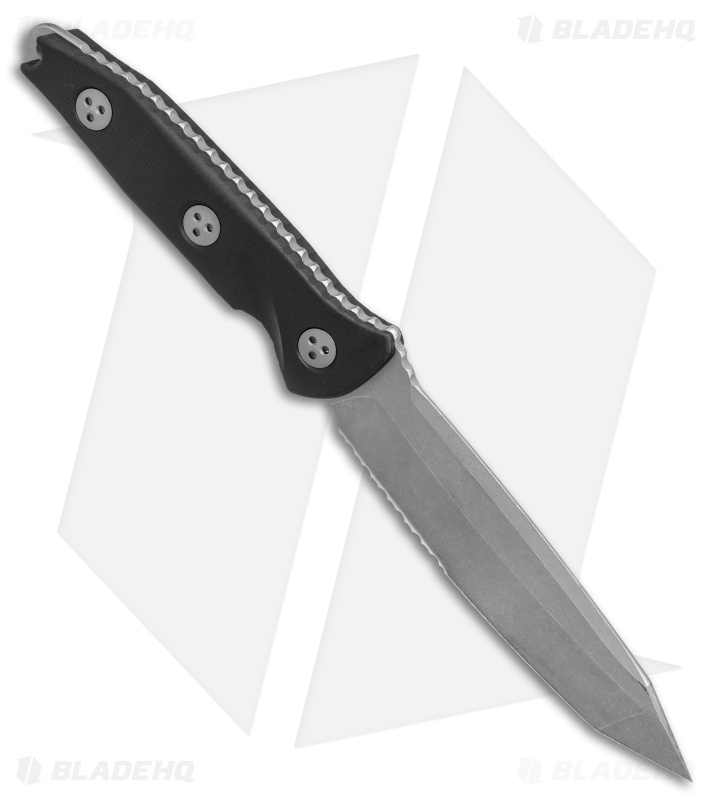 Microtech Socom Alpha Tanto Fixed Blade Knife Black G-10 (5 ...
