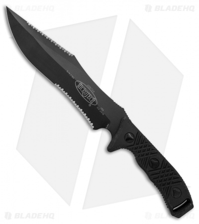 Microtech Arbiter Fixed Blade Knife (8.75" Black Double Serr) 104-3 ...