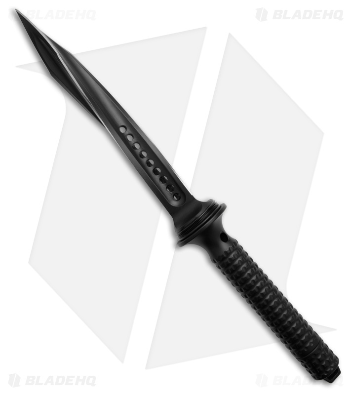 Microtech Jagdkommando Fixed Blade Knife Black Steel Black