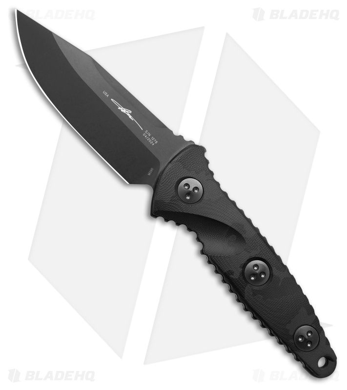 Microtech Socom Alpha Mini Knife Black Camo G-10 S/E Black