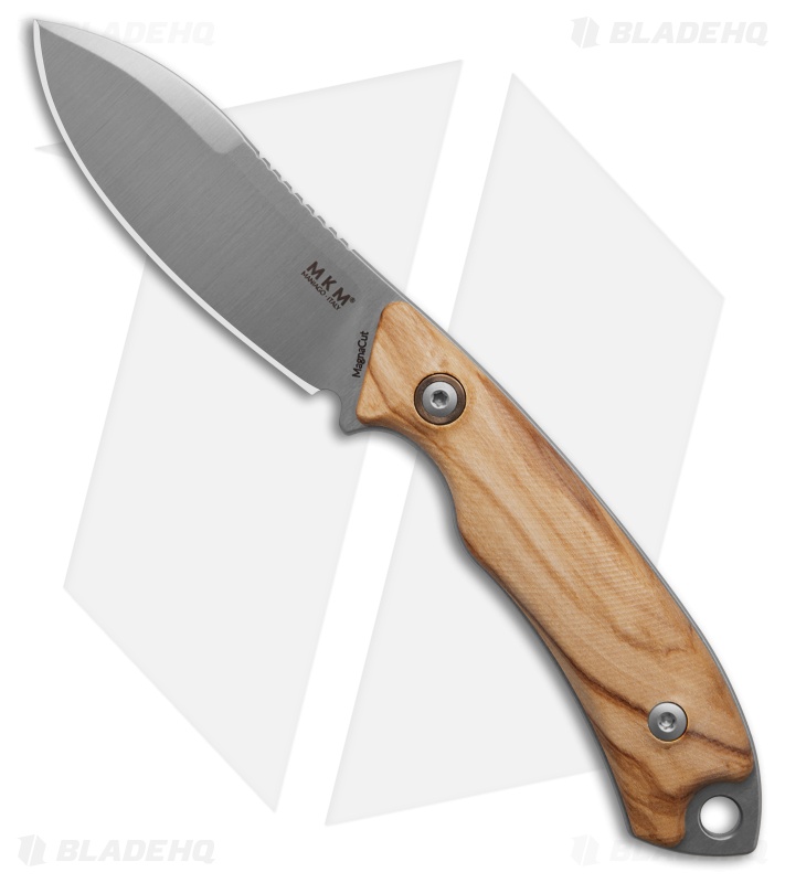 MKM Pocket Tango 1 Fixed Blade Brown Olive Wood Nessmuk