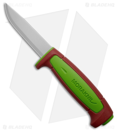 Morakniv Basic 511 Fixed Blade Knife Green/Red Polymer Satin
