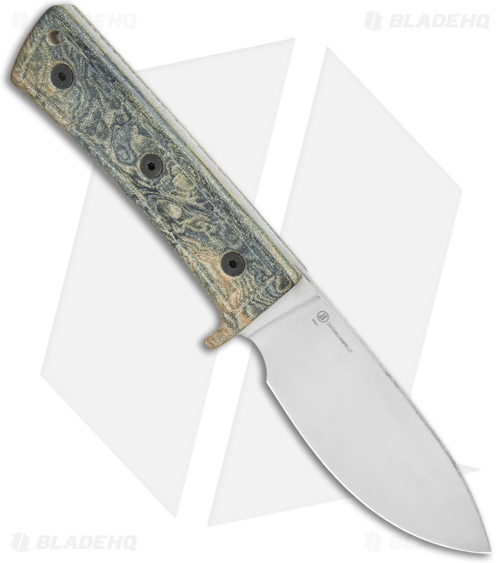 Ontario Keene Valley Hunter Fixed Blade Knife Green Micarta (4.4" Satin ...