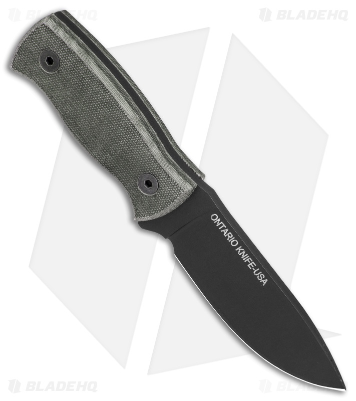 Ontario Ranger Falcon Fixed Blade Knife Micarta (4.25" Black) 8673 ...