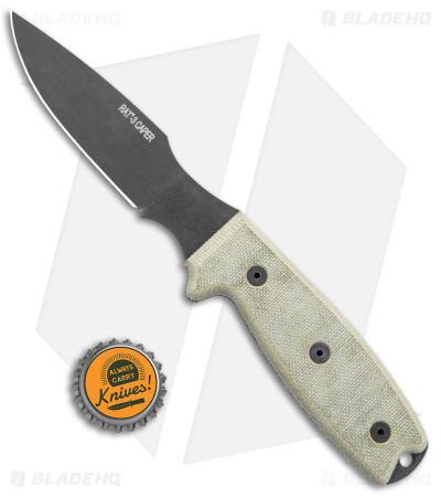 Ontario OKC RAT-3 Caper | Fixed Blade Knife | Tan Micarta - Blade HQ