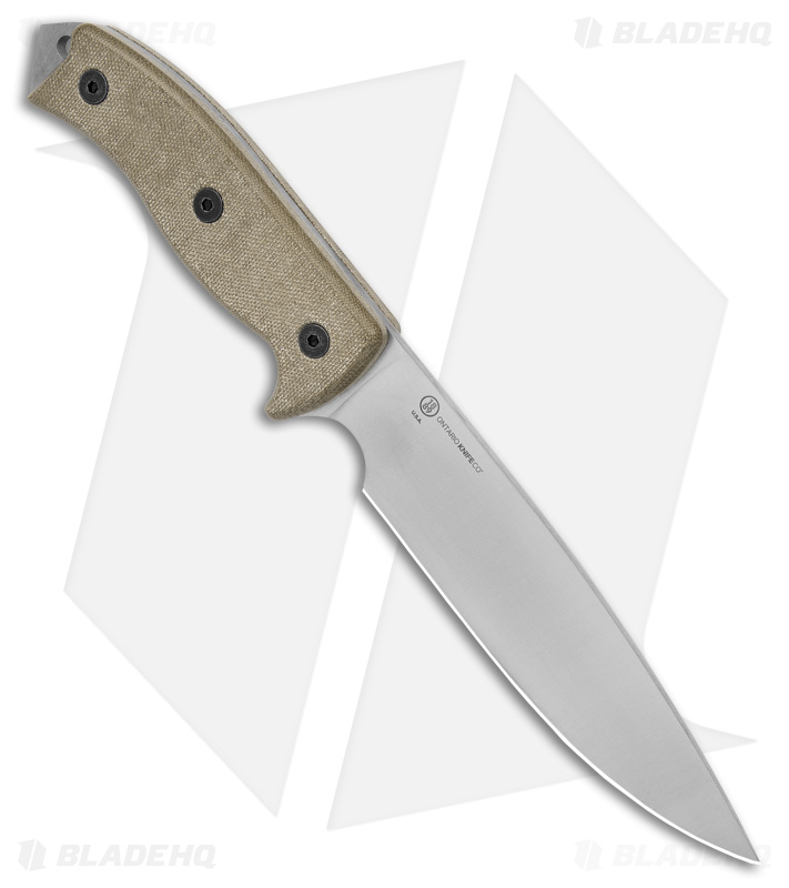 Ontario RAT-6 Fixed Blade Knife | Tan Micarta | 8659 - Blade HQ