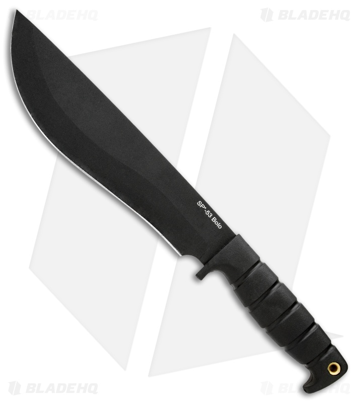 Ontario GEN II SP-53 Knife Fixed Blade w/ Black Nylon Sheath (10" Black ...