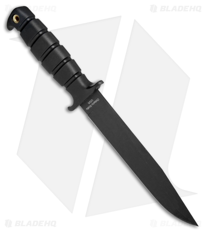 Ontario SPEC PLUS SP6 Fighter Knife Fixed Blade w/ Nylon Sheath (8 ...