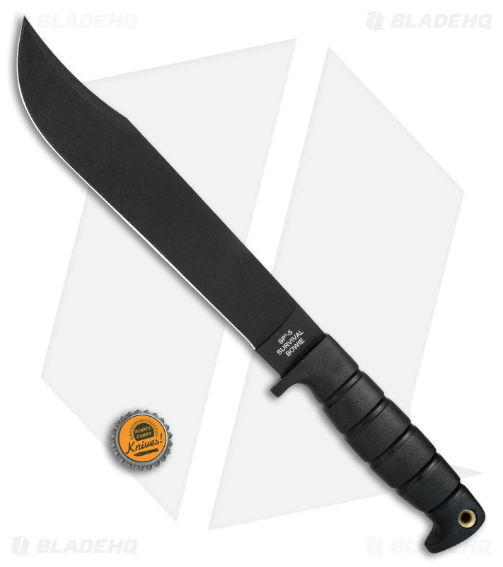 Ontario Spec Plus SP5 Bowie Survival Fixed Blade Knife (10" Black) 8681 ...