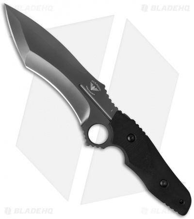 Paragon Warlord Fixed Blade Knife Black G-10 (7.5" Bead Blast) - Blade HQ