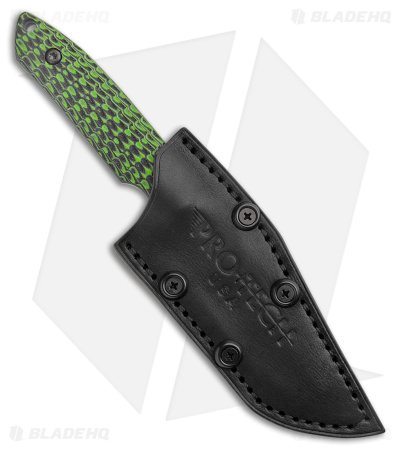 Pro-Tech Rockeye Fixed Knife Black/Green G-10 - Blade HQ
