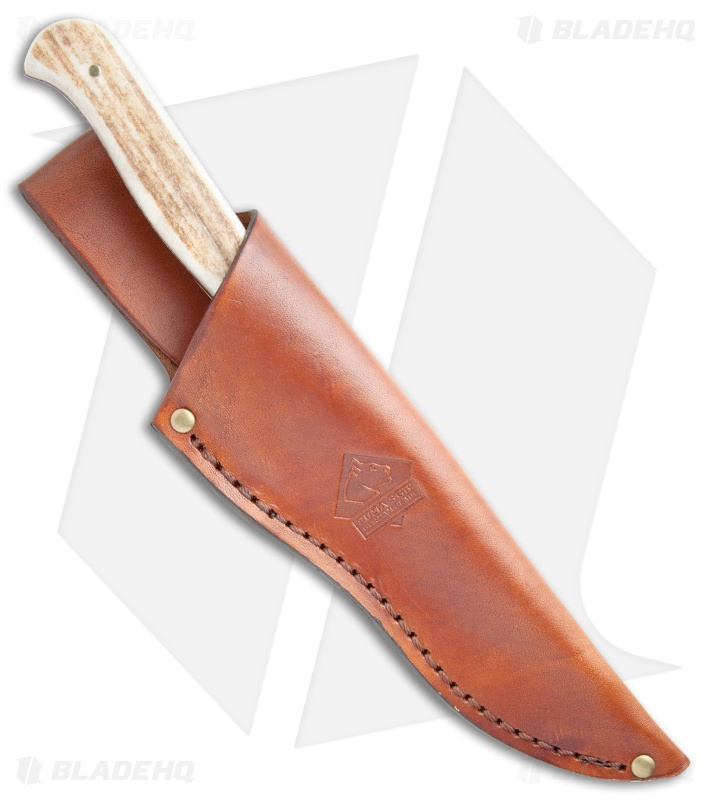 Puma SGB Skinner Fixed Blade Knife Stag (5.25" Satin) - Blade HQ