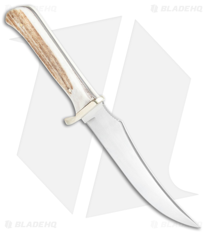 Puma SGB Skinner Fixed Blade Knife Stag (5.25" Satin) - Blade HQ