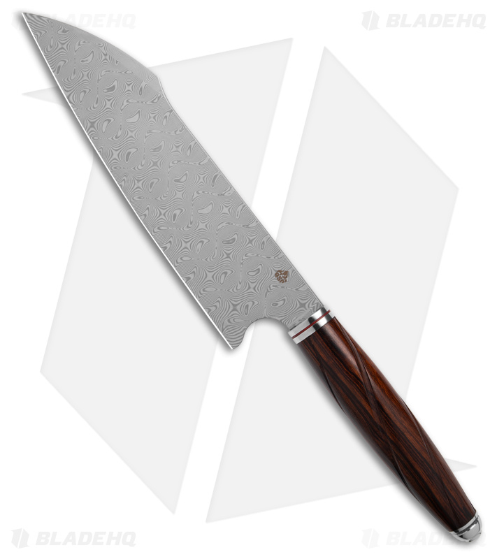 QSP Mulan 8" Harpoon Chef Knife Desert Iron Wood - Blade HQ