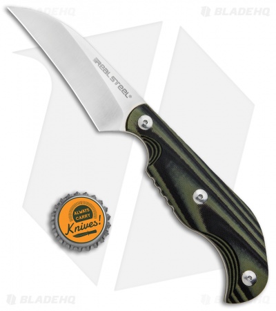 Real Steel Banshee Fixed Blade Green/Black G-10 + Satin - Blade HQ