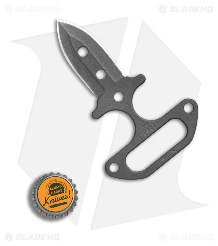 RMJ Tactical Dragonfly | Push Dagger Fixed Blade Knife | Gray Cerakote