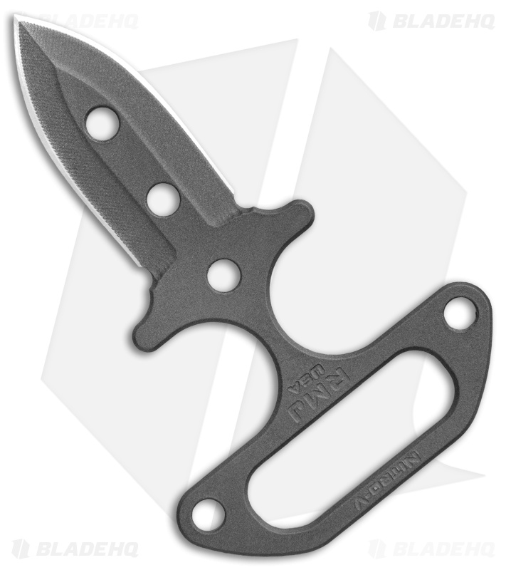 RMJ Tactical Dragonfly | Push Dagger Fixed Blade Knife | Gray Cerakote
