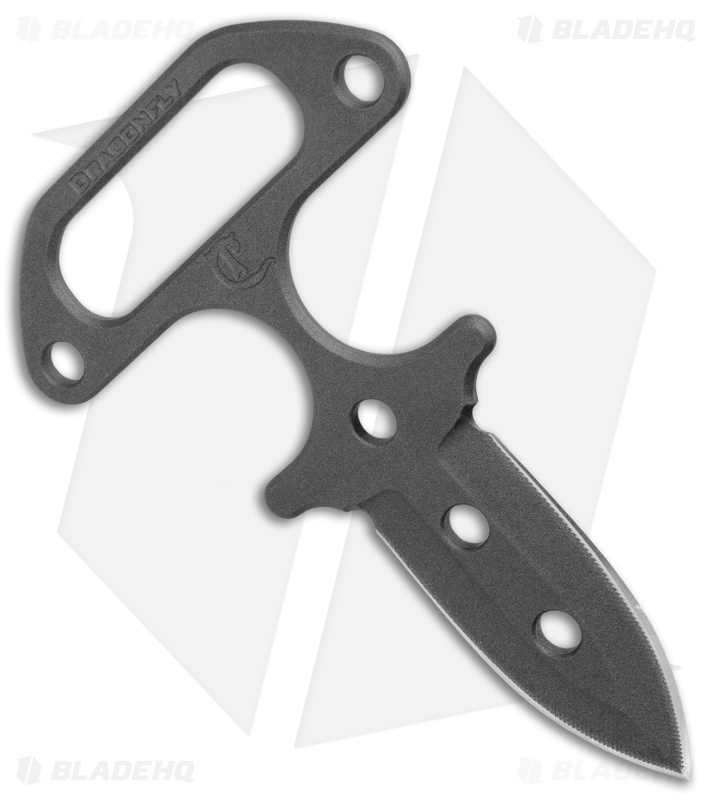 RMJ Tactical Dragonfly | Push Dagger Fixed Blade Knife | Gray Cerakote