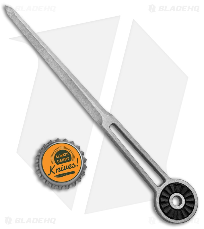 RMJ Tactical Quill - Stainless Steel Pocket Pry Bar Awl | Gray Titanium