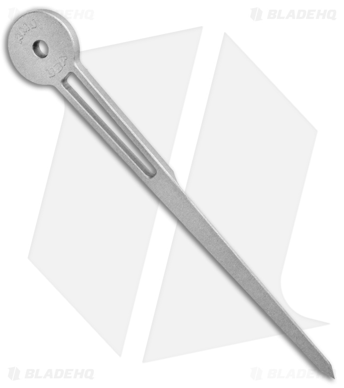 RMJ Tactical Quill - Stainless Steel Pocket Pry Bar Awl | Gray Titanium