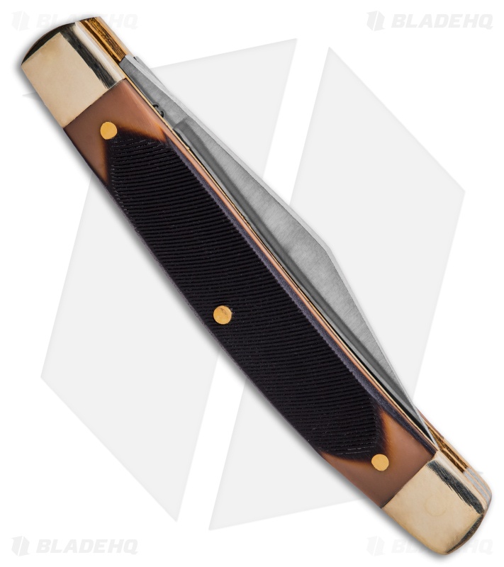 Old Timer Traditional Pocket Knife/Leather Keychain Set - Blade HQ