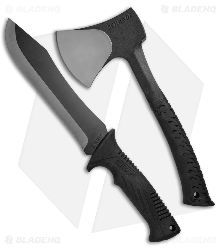 Schrade Machete & Hatchet Combo Set - SCHCOM6 - Blade HQ