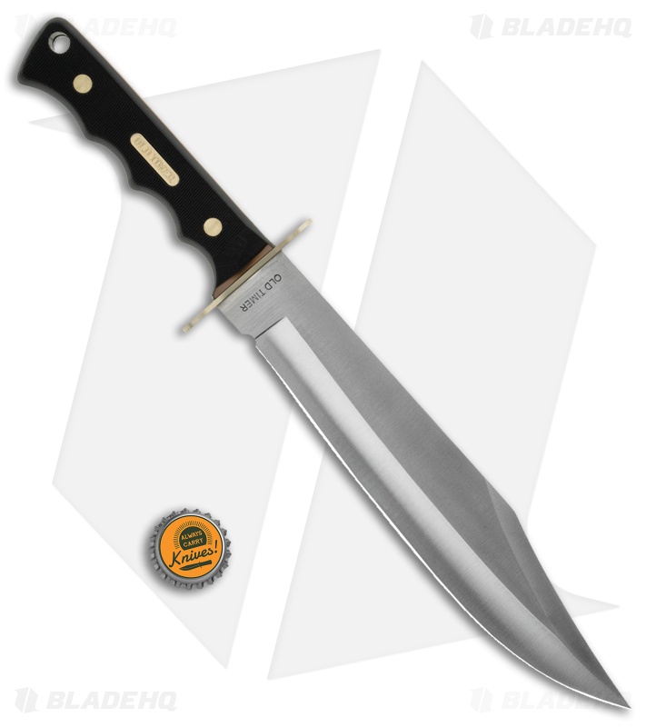 Old Timer Bowie Fixed Blade Knife (10" Satin) - 1158662 - Blade HQ