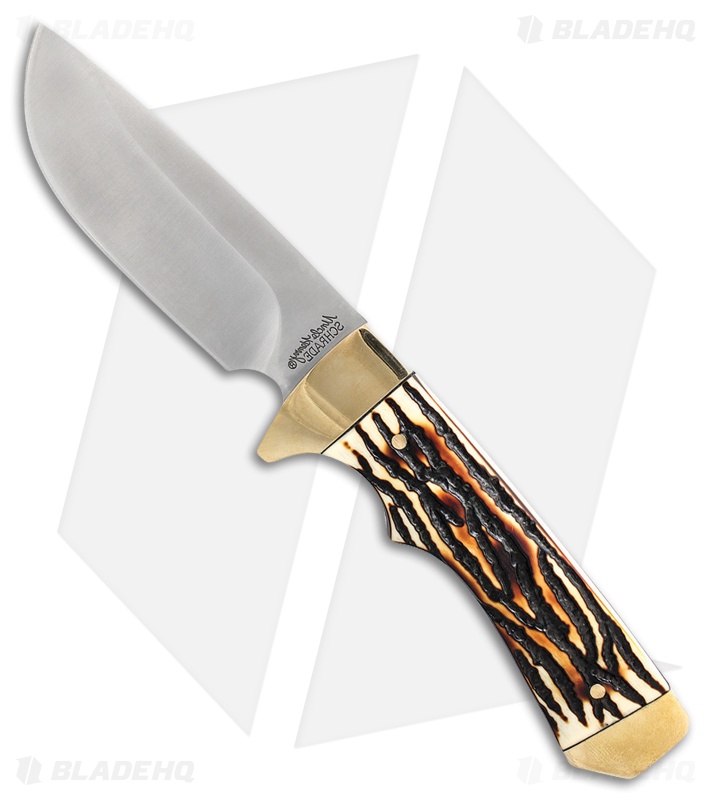 Schrade Uncle Henry Elk Hunter Fixed Blade (3.75" Satin) SCH182UH ...