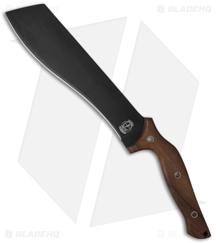 Sniper Bladeworks SOF Chopper Fixed Blade Walnut (9" Black) - Blade HQ