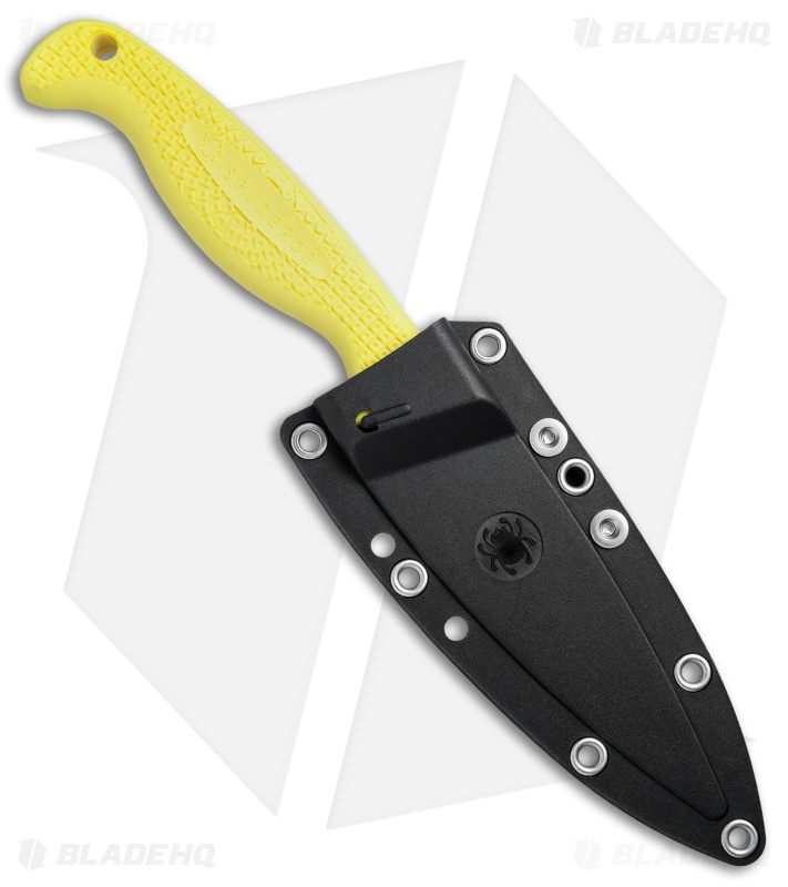 Spyderco Fish Hunter Salt Knife Yellow (4.39" Satin Full Serr) FB40SYL ...