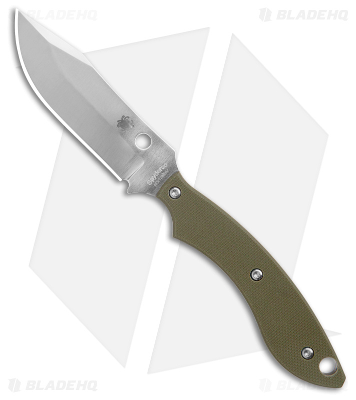 Spyderco Stok Bowie Fixed Blade Knife FB49GPOD - Blade HQ