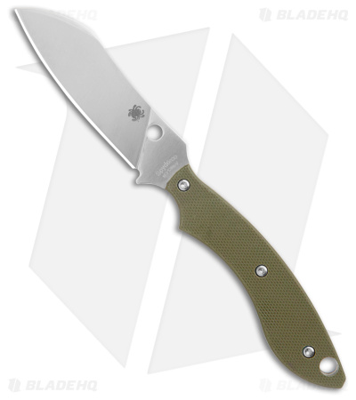 Spyderco Stok Drop Point Fixed Blade Knife FB50GPOD Blade HQ