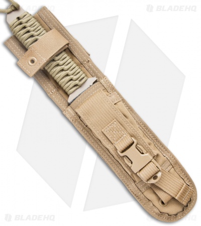 Strider BT Fixed Blade Knife Coyote Paracord (6.25" Tan) - Blade HQ