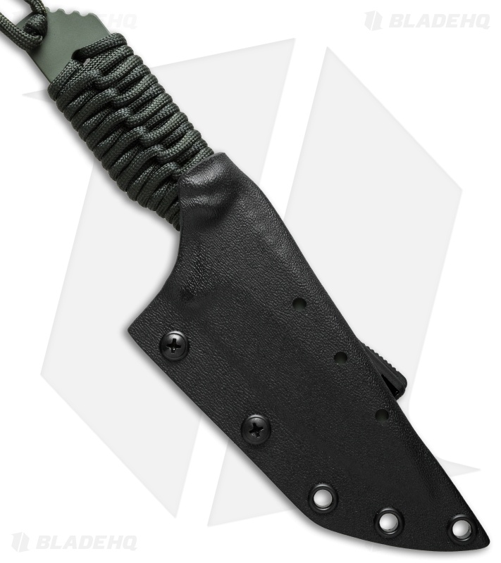 Strider Model SA-L Fixed Blade Knife OD Green Cord Wrap (4" OD Green ...