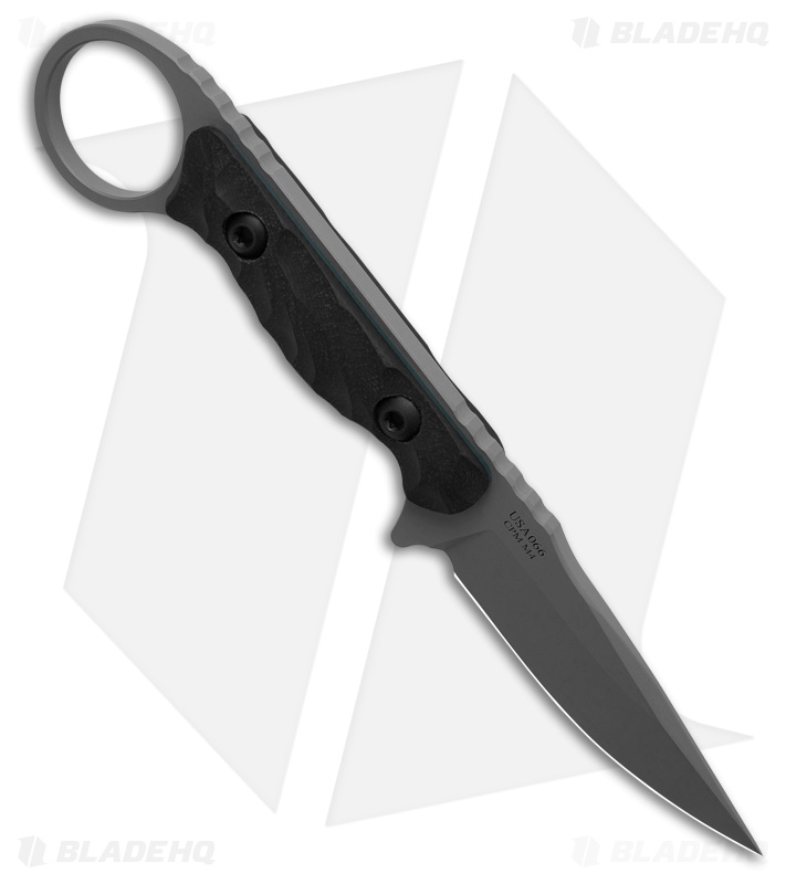 Toor Knives Jank Shank S Fixed Blade Knife Black G-10 Gray