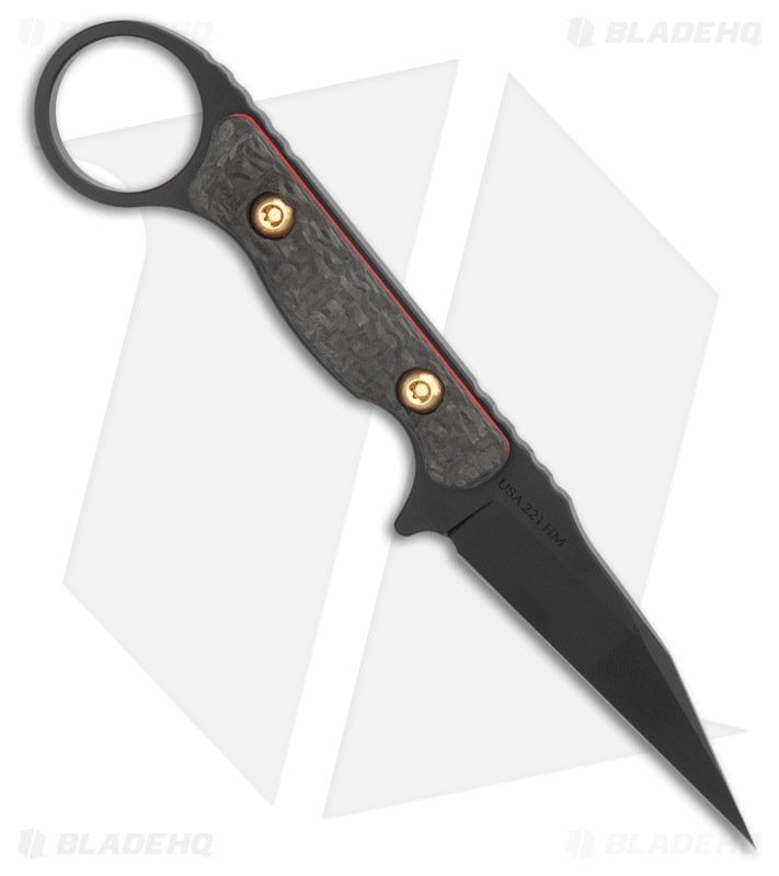 Toor Knives Jank Shank Fixed Blade Knife Heavy Metal (Black)