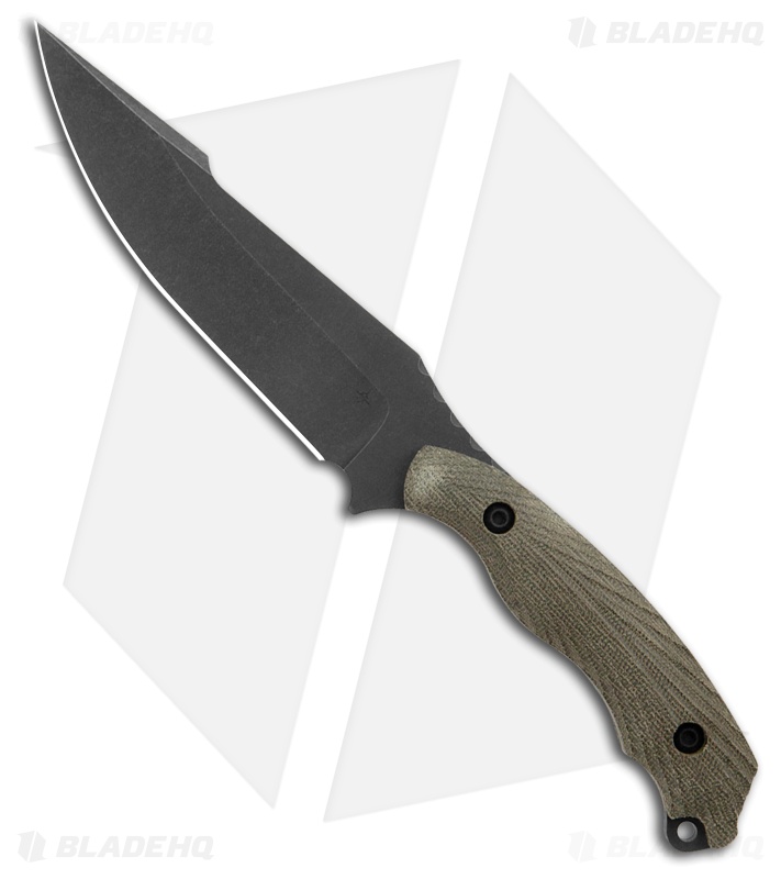 Toor Knives Raven Fixed Blade Green Micarta BSW - Blade HQ