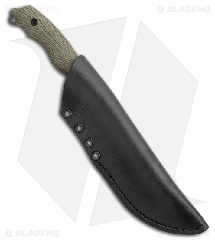 Toor Knives Raven Fixed Blade Green Micarta BSW - Blade HQ