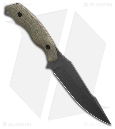 Toor Knives Raven Fixed Blade Green Micarta BSW - Blade HQ