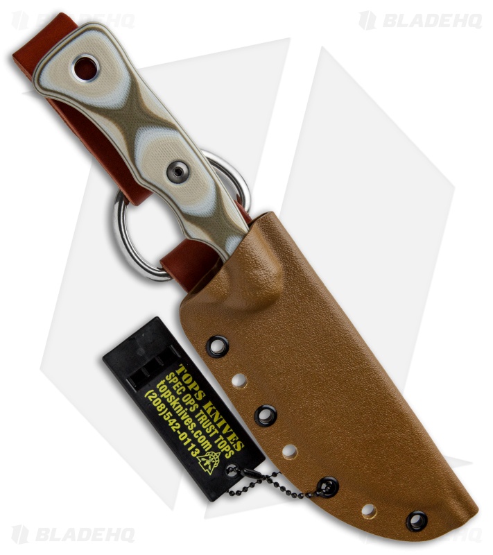 TOPS Knives Camp Creek - Fixed Blade Knife | Camo G-10 | Blade HQ