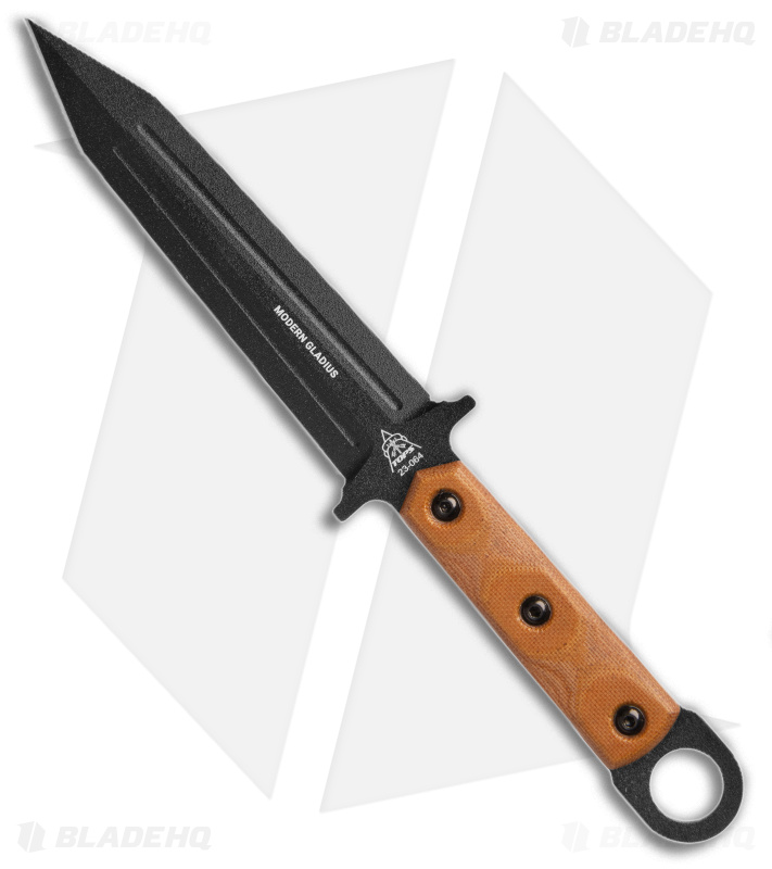TOPS Knives Modern Gladius Knife (6.5" Black) - Blade HQ