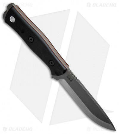 TOPS Knives BOB Fieldcraft Knife Black G-10 (4.625" Gray) - Blade HQ