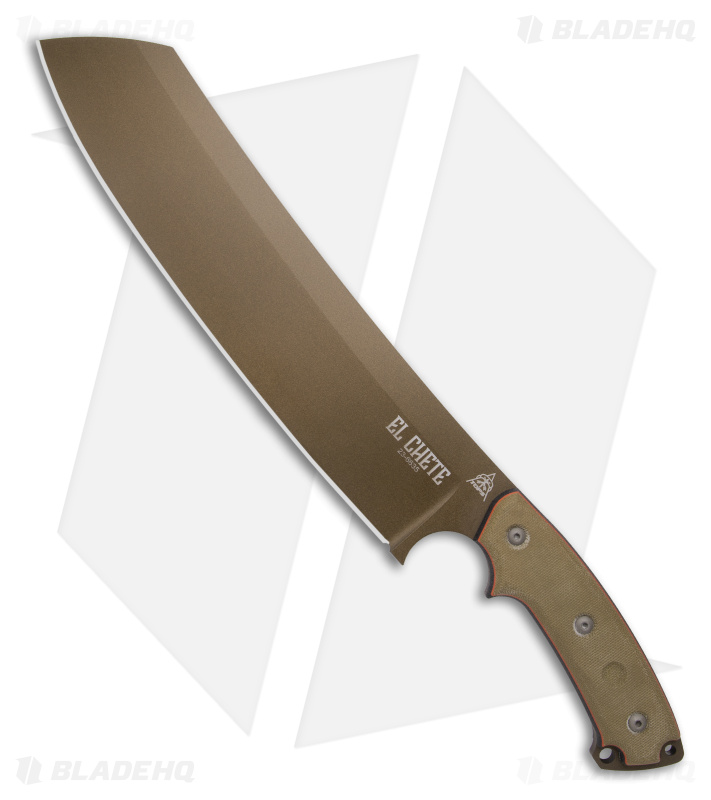 TOPS Knives El Chete Chopper Knife Tan (Bronze) - Blade HQ