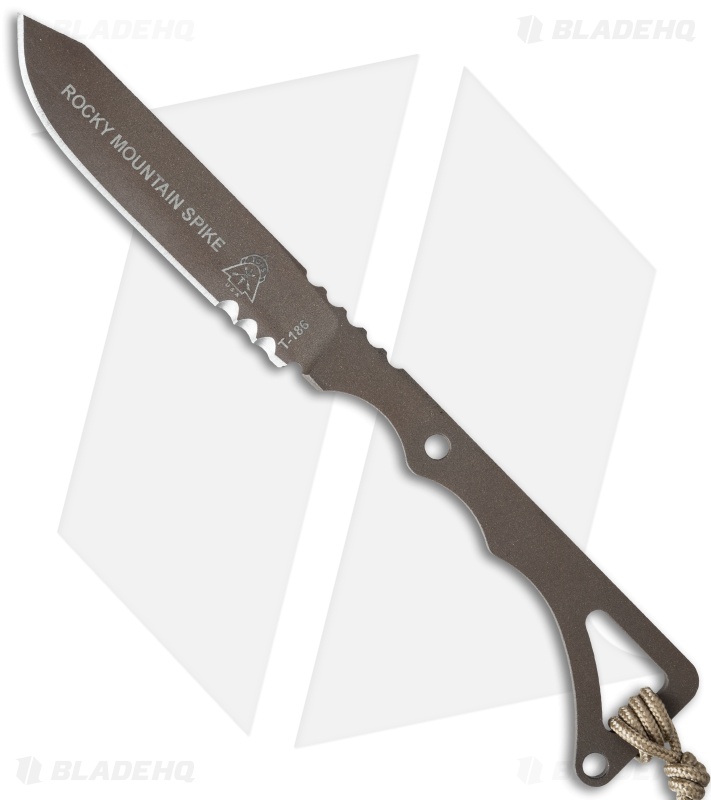 TOPS Knives Rocky Mountain Spike Fixed Blade Knife (3.5" Bronze) RMS-01 ...