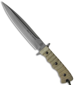 TOPS Knives Wild Pig Hunter Fixed Blade Knife (8" Gray) WPH-07 - Blade HQ