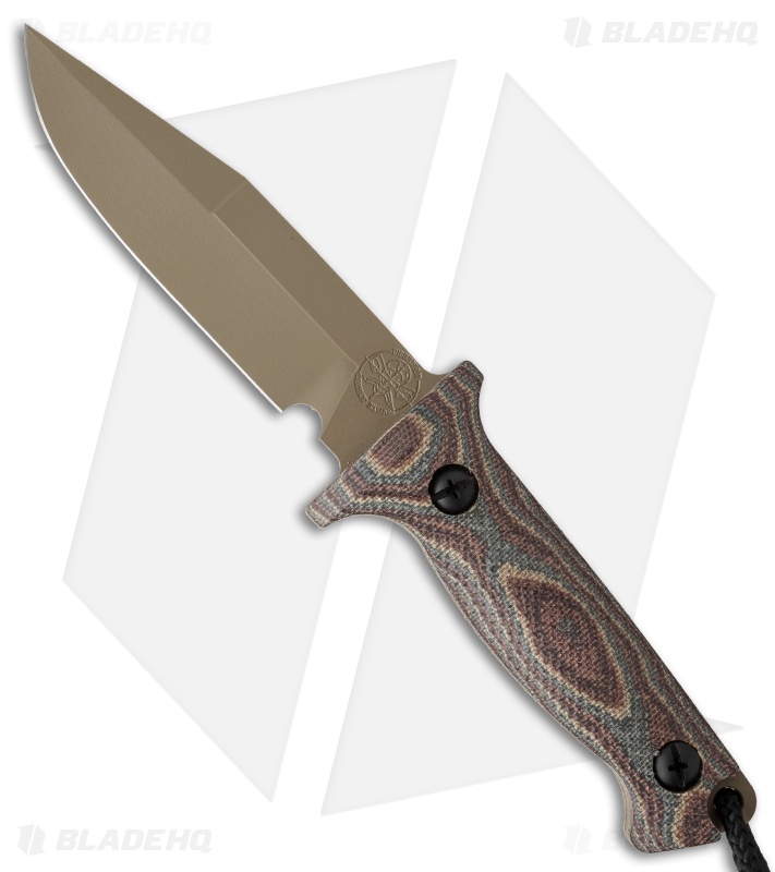 Treeman Knives Combat Chute Knife Snakeskin Canvas (5" Coyote) #9 ...